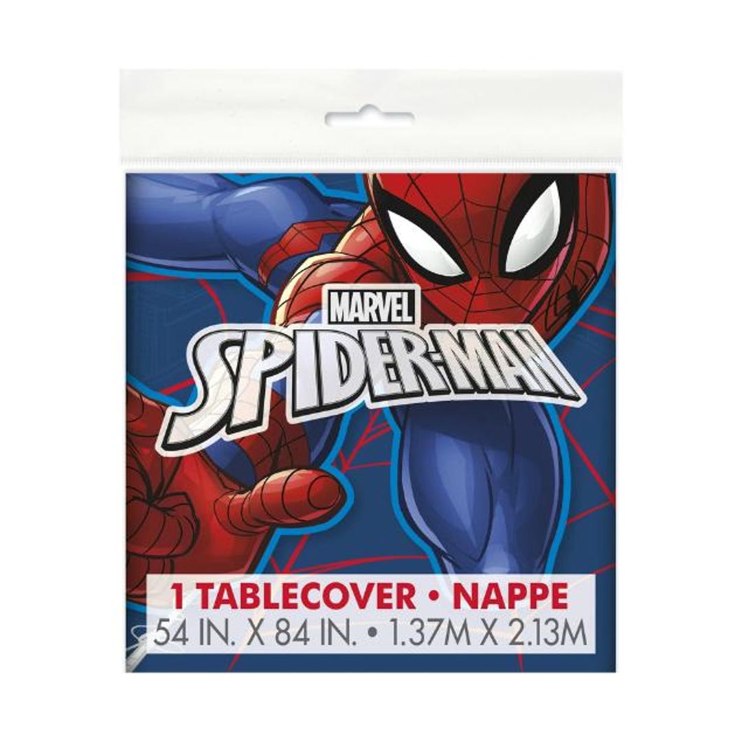 Spiderman Rectangle Plastic Table Cover - 1 Cnt | Spiderman Birthday ...