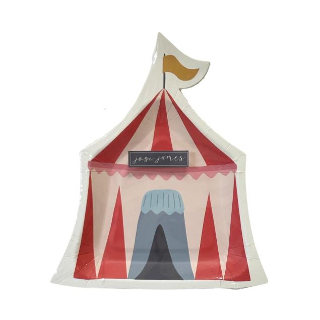 Circus Tent Shaped Paper Plates - 16 Cnt | Circus Plates | Circus ...