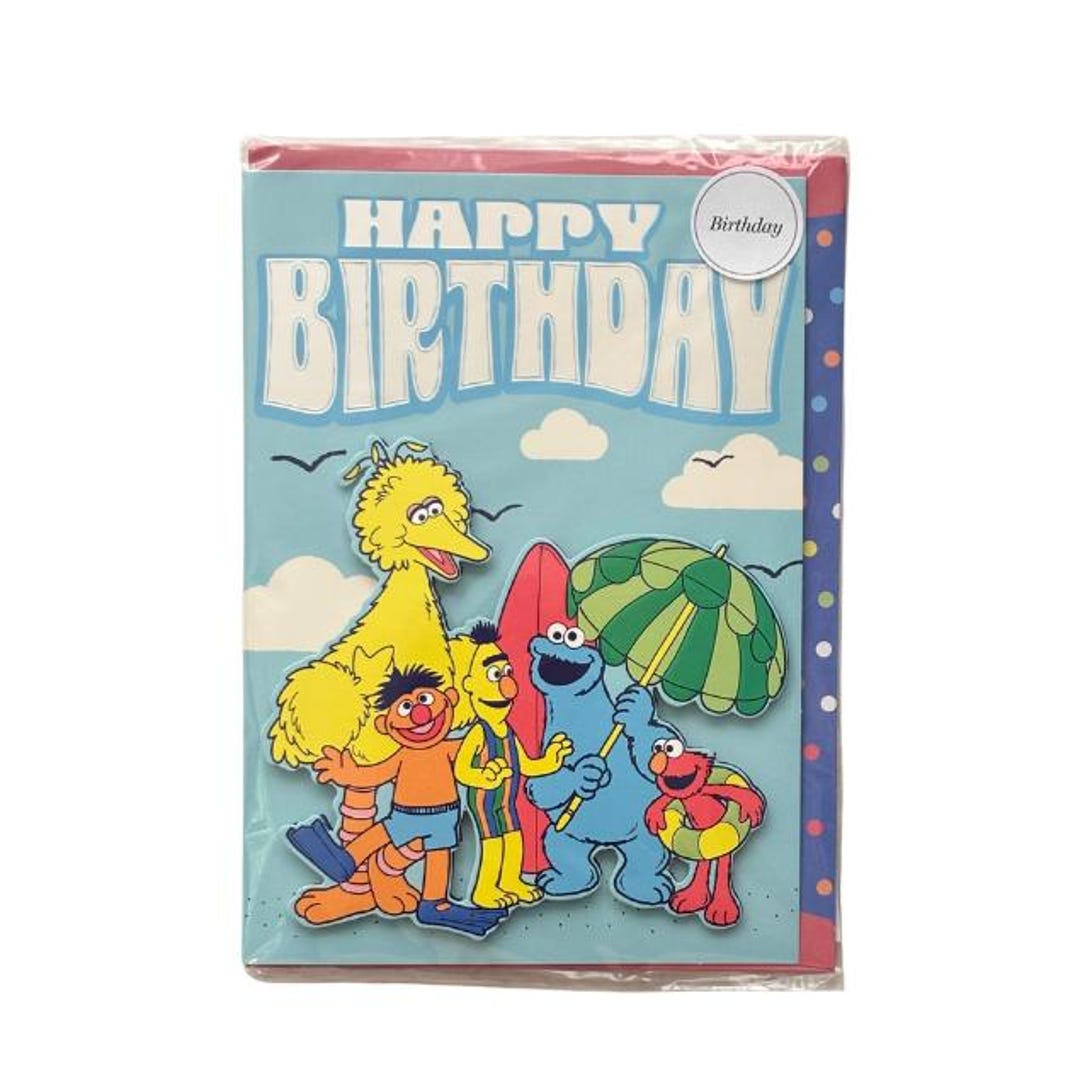 Sesame Street "soak up the Sun" Birthday Card - 1 Cnt | Birthday Card ...