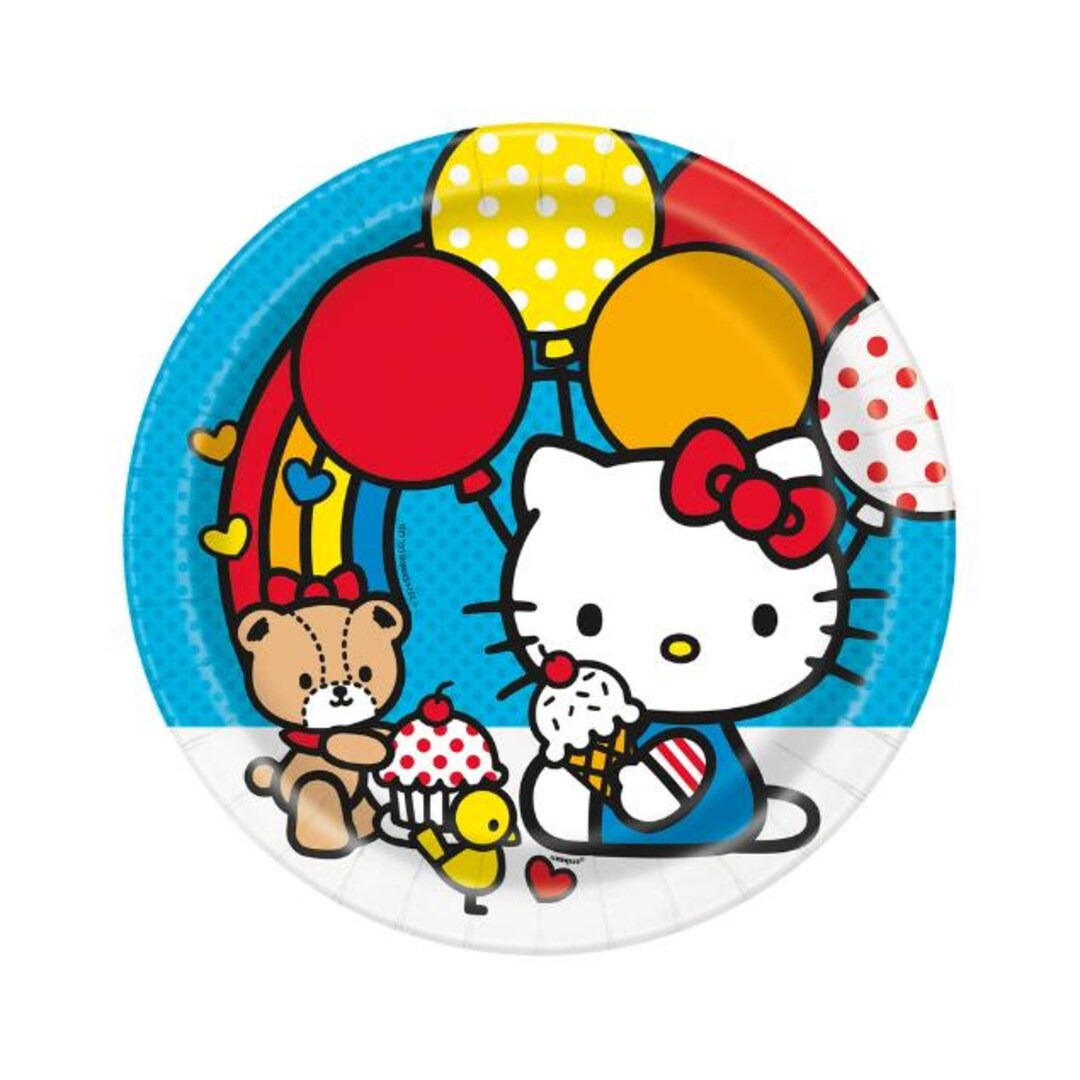 Hello Kitty & Friends Birthday Dinner Plates, 8 Cnt | Hello Kitty ...