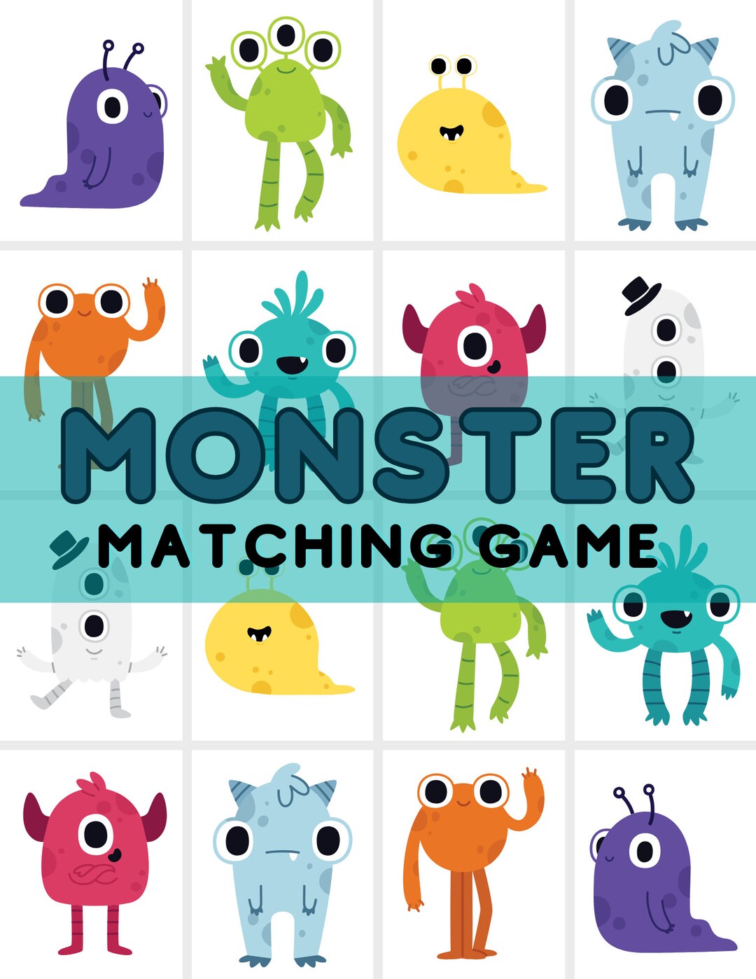 Preschool Matching | Matching Card Game | Matching Game | Memory Game ...