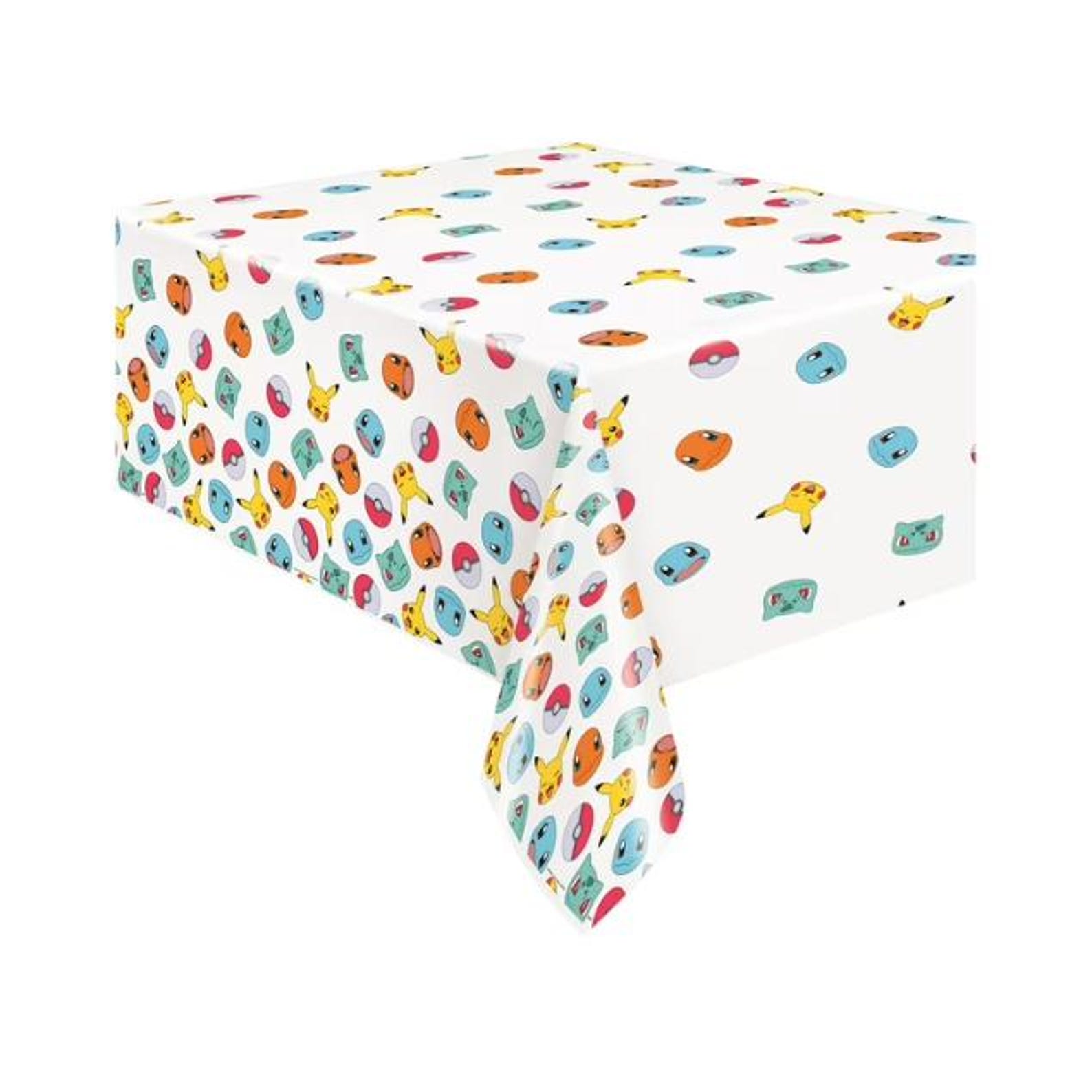 Pokémon Rectangular Plastic Table Cover - 1 Cnt. | Pokemon Birthday ...