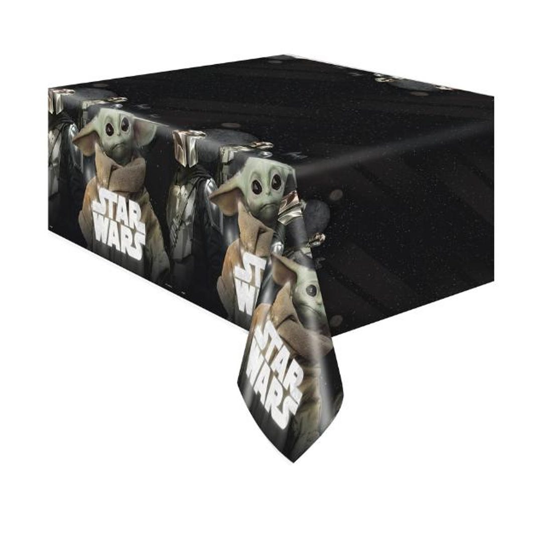 Star Wars Mandalorian Baby Yoda Plastic Table Cover | Star Wars ...