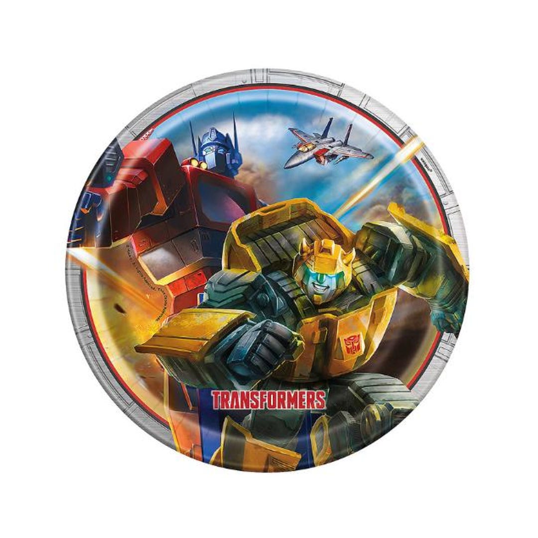 Transformers™ Optimus Prime & Bumblebee Paper Dinner Plates - 8 Cnt ...