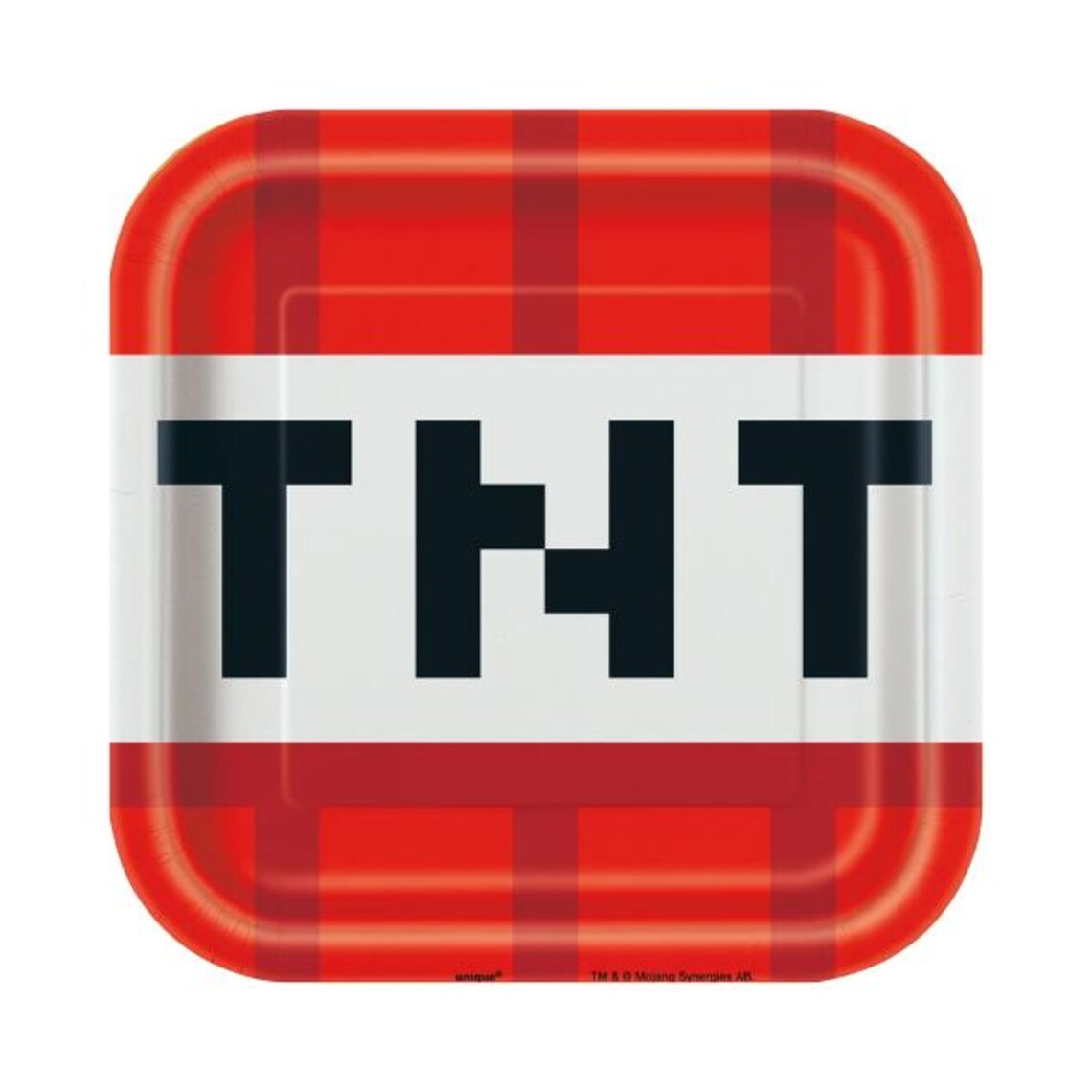 Minecraft Birthday TNT Dessert Plates - 8 Cnt | Minecraft Birthday ...