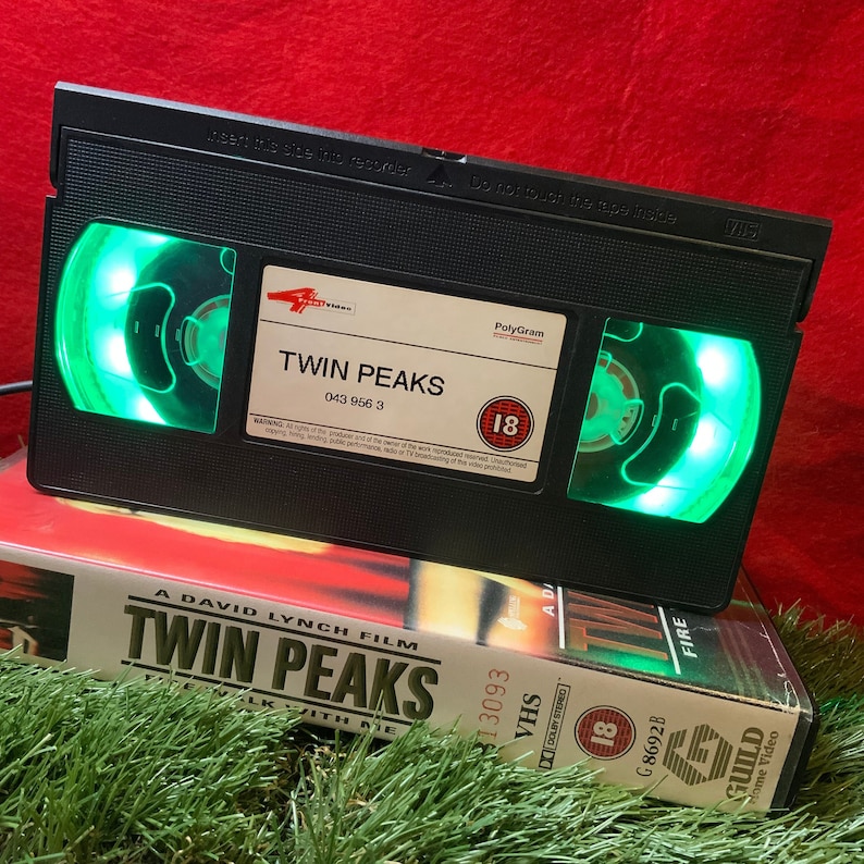 Retro VHS Lamp Twin Peaks Night Light Table Lamp 90s Horror. | Etsy
