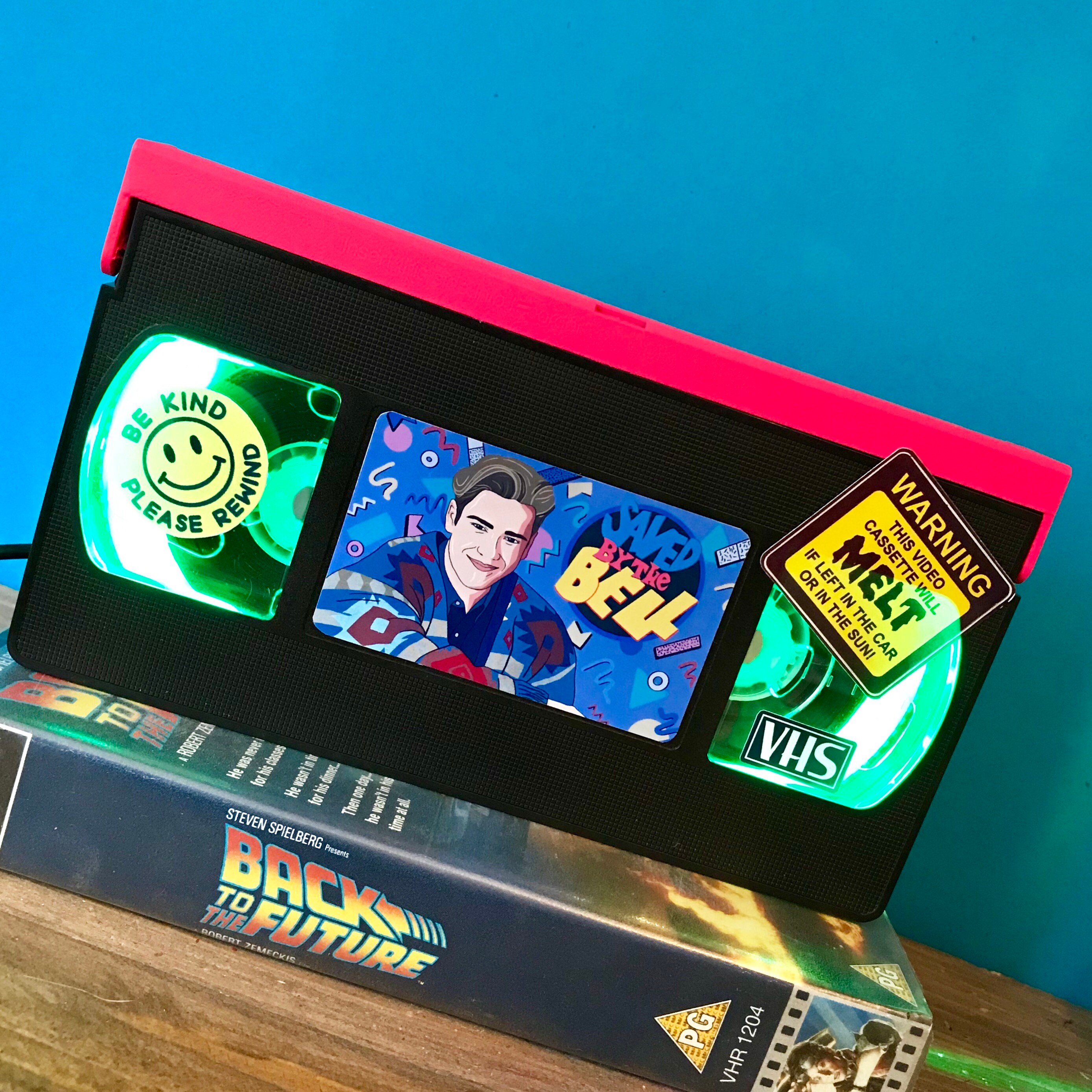 Retro VHS Saved By The Bell Zach Morris 90s Night Light Table | Etsy
