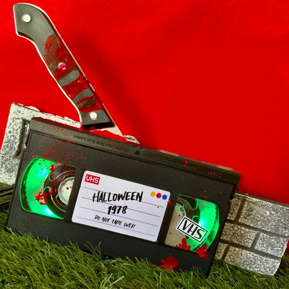 Retro VHS Lamp Halloween Mike Myers Knife Detail Night Light - Etsy