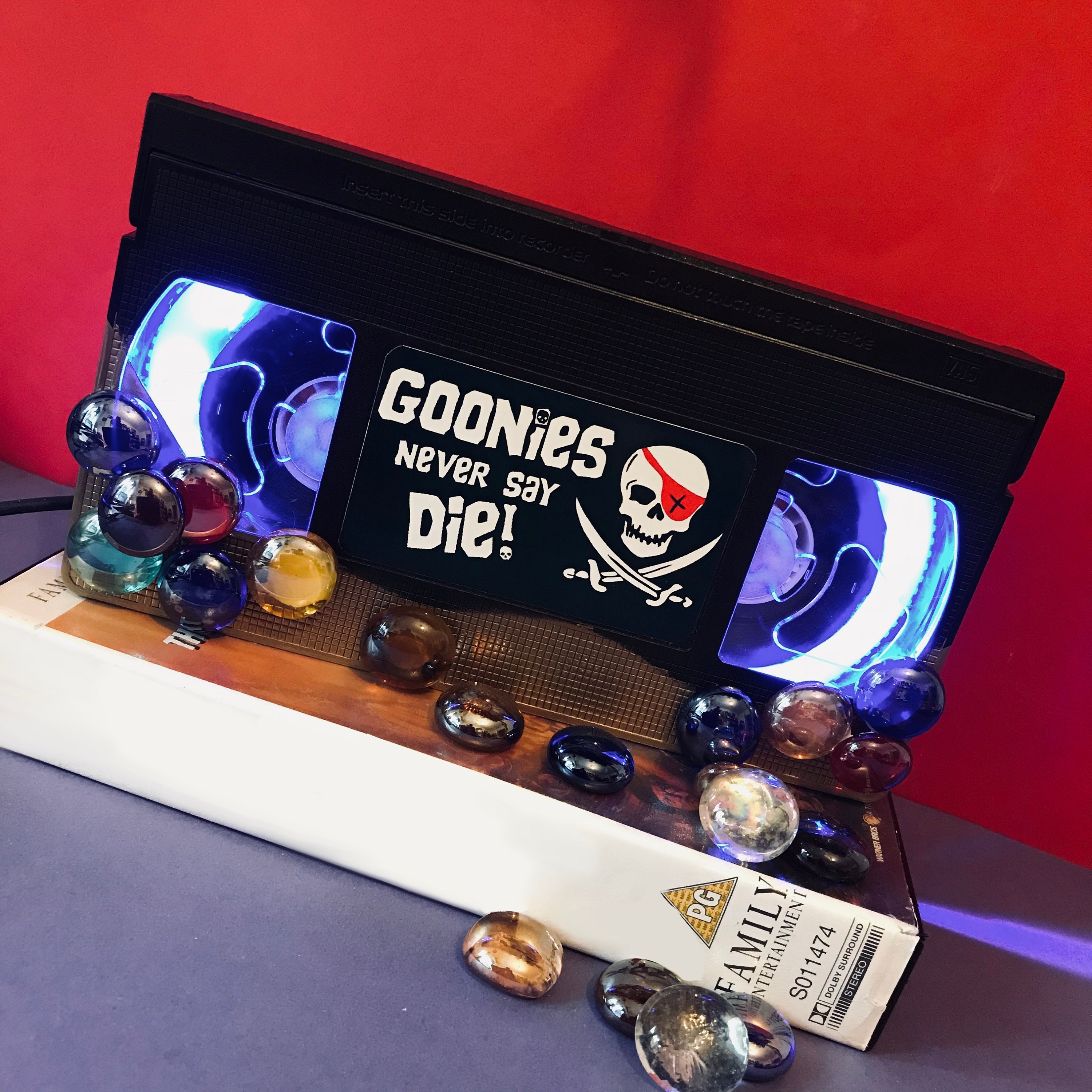 Retro VHS Lamp the Goonies Exclusive Night Light Table Lamp - Etsy