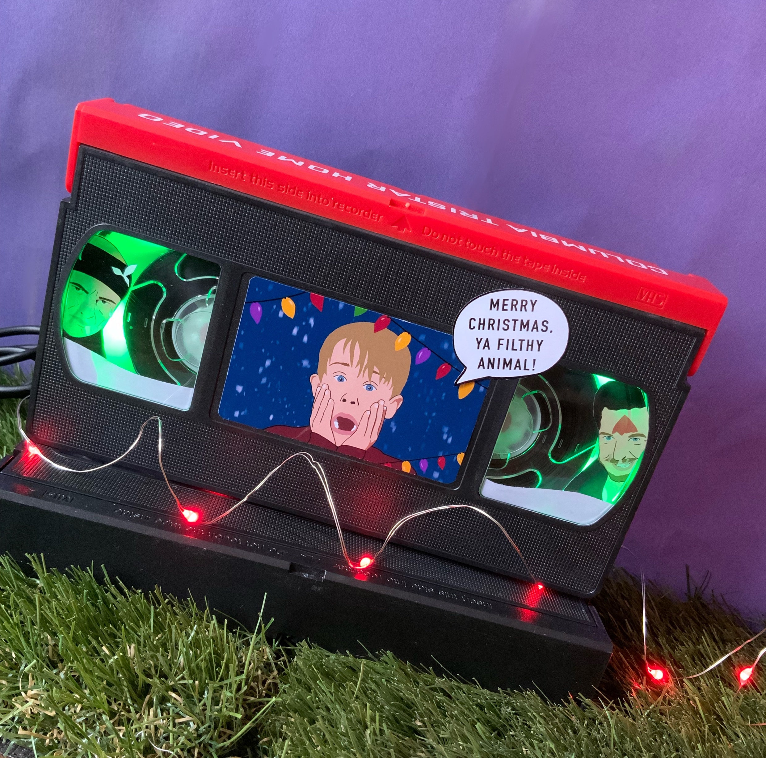 Retro VHS Lamp Home Alone Inspired Night Light Table Lamp - Etsy