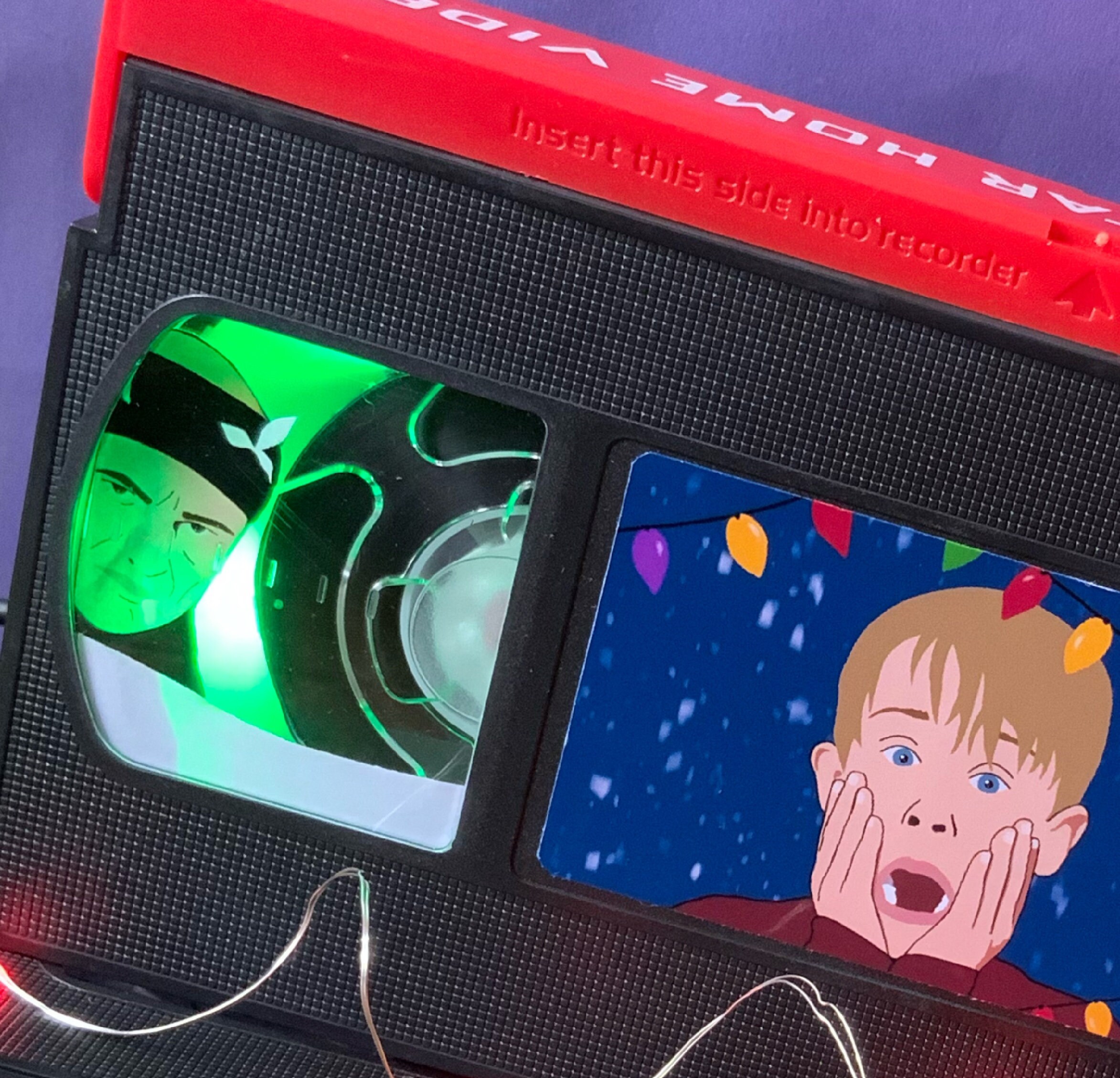 Retro VHS Lamp Home Alone Inspired Night Light Table Lamp - Etsy