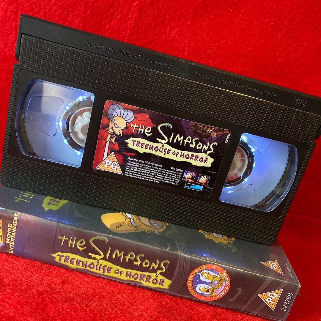 The Simpsons VHS Lamp: Treehouse of Horror Retro Night Light - Etsy UK