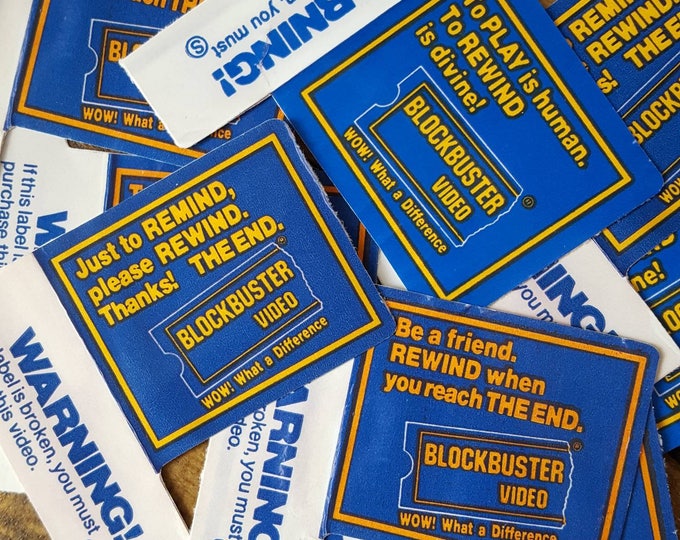 Blockbuster Video Stickers. VHS, Movie Rentals - Etsy