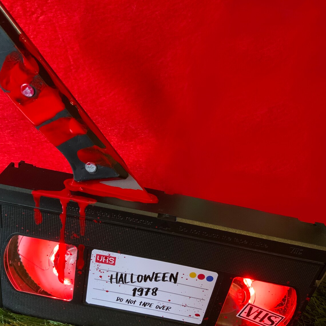 Retro VHS Lamp Halloween Mike Myers Knife Detail Night Light - Etsy