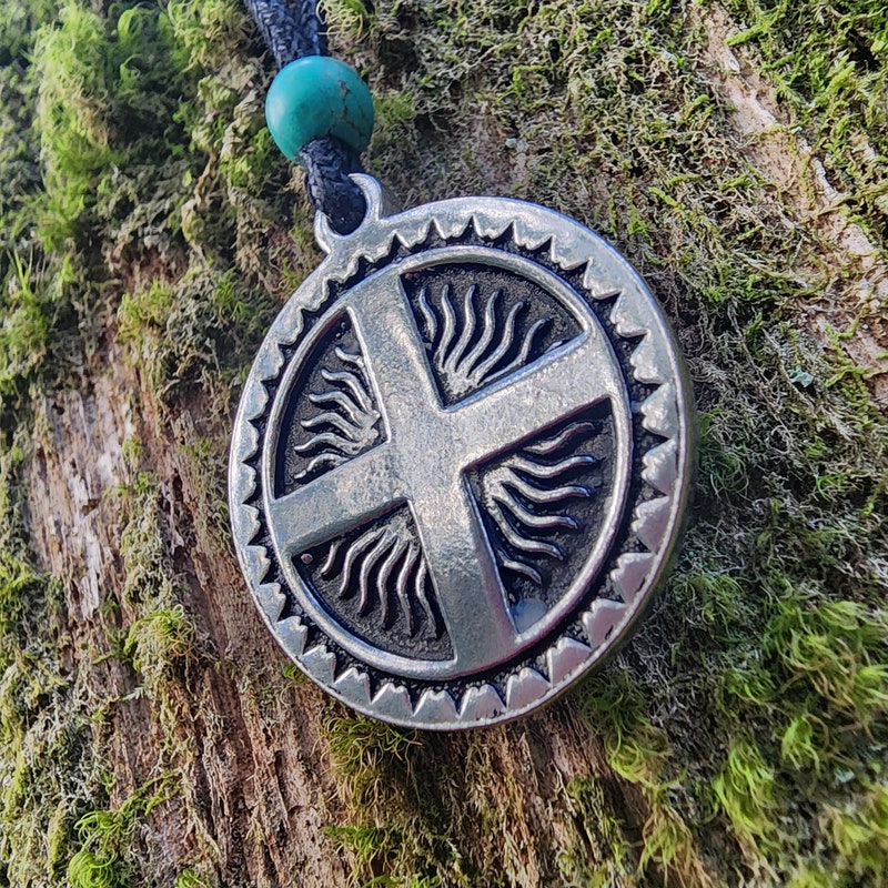 Solar Cross Pendant - Etsy