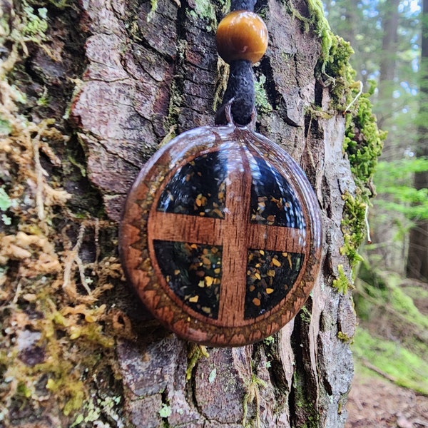 Solar Cross Pendant - Etsy