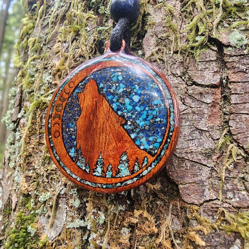 Turquoise Wolf Totem - Etsy