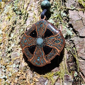 Druid Cross With Green Aventurine - Black Tourmaline - Phoenix ...