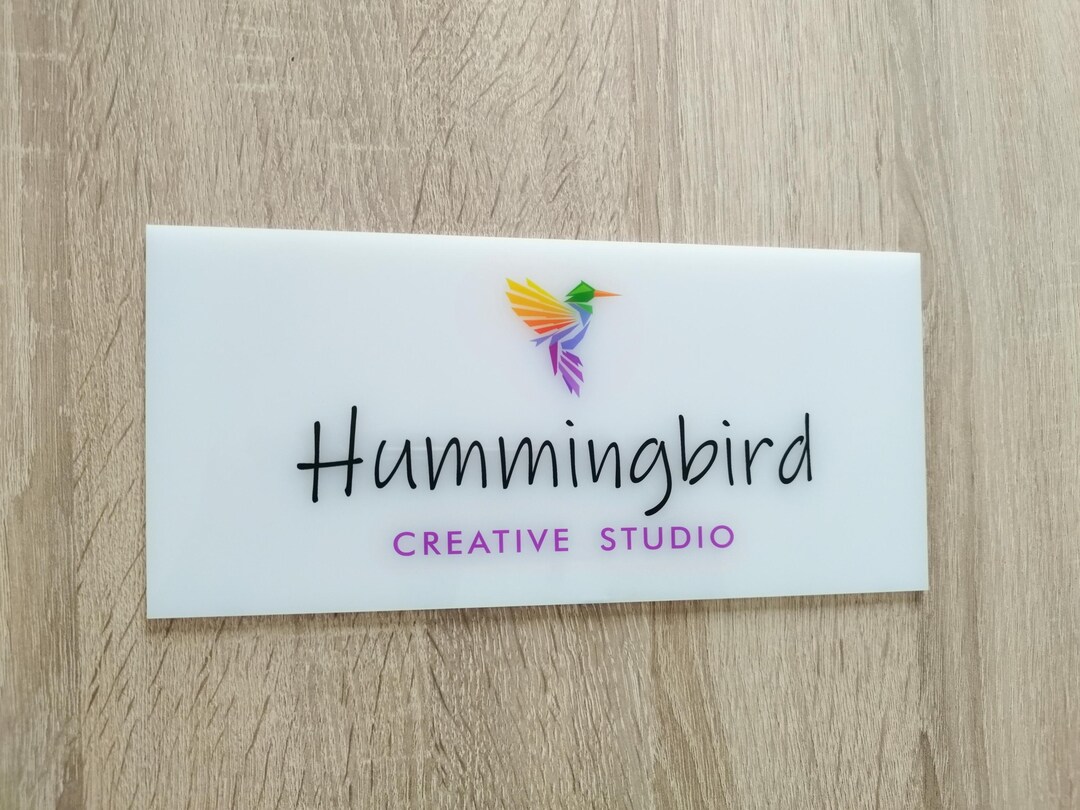 Personalised Wall Name Plate, Custom Engraved Office Sign, Personalised ...