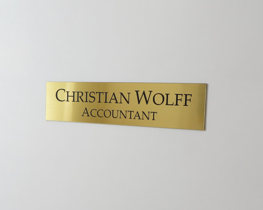 Custom Engraved Office Office Sign, Personalised Door Sign, Acrylic ...