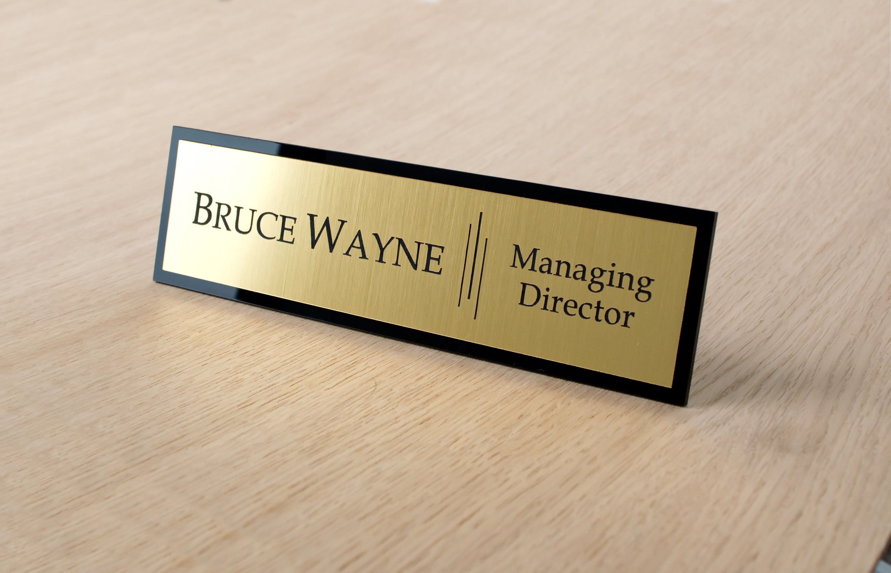 Exécutif personnalisé Bureau nom plaque signe de bureau gravé | Etsy