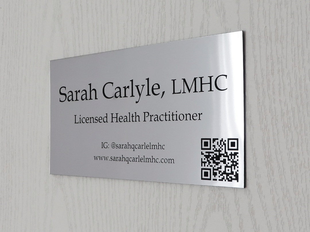 Custom Engraved Office Sign, Personalised Door Sign, Plaque, Office ...