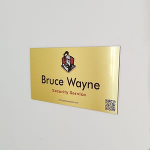 Custom Engraved Office Sign, Personalised Door Sign, Plaque, Office ...