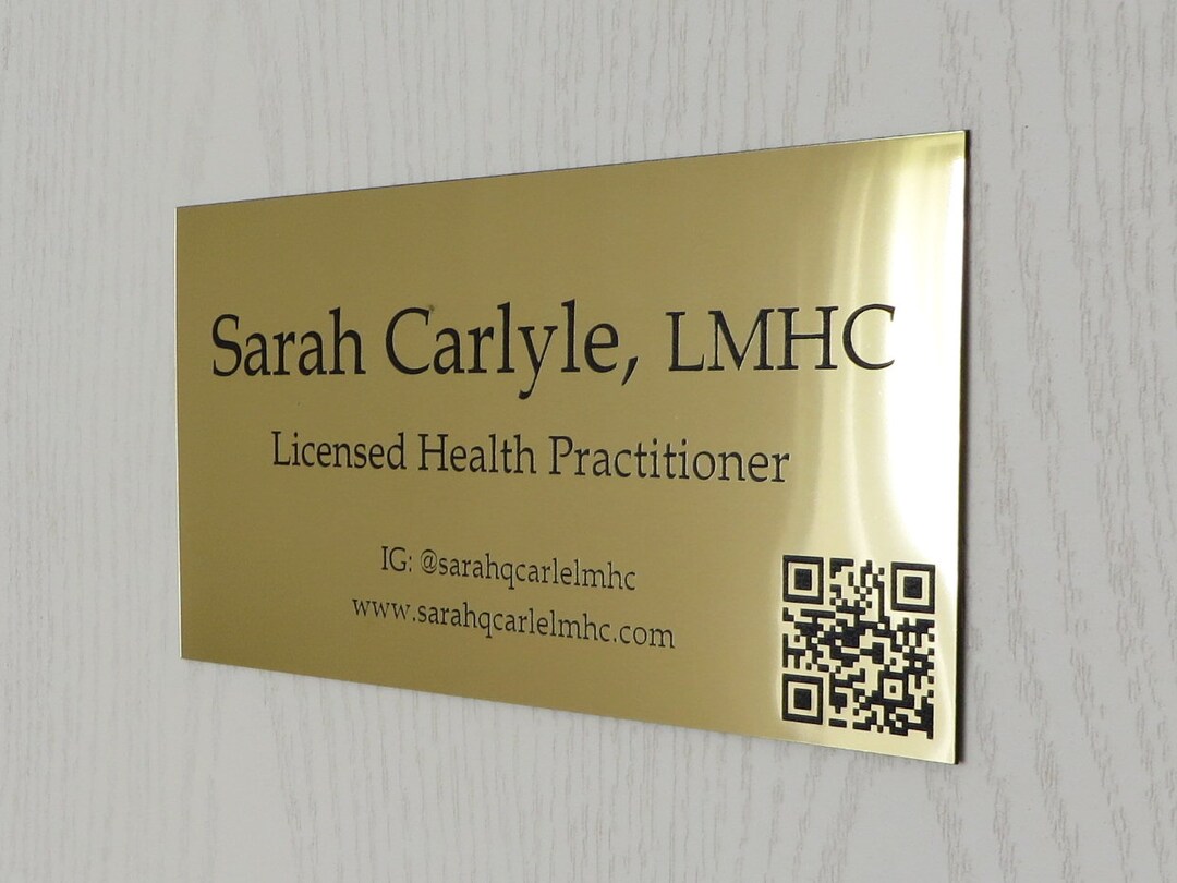 Custom Engraved Office Sign, Personalised Door Sign, Plaque, Business ...