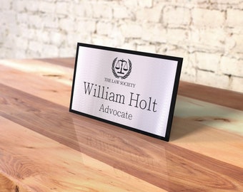 Personalised Desk Name Plate Custom Engraved Desk Sign - Etsy
