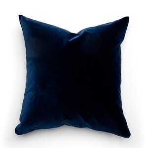 Classic Blue Pillow/ Contemporary Modern Blue Italian Velvet Lumbar ...