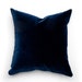 Classic Blue Pillow/ Contemporary Modern Blue Italian Velvet Lumbar ...