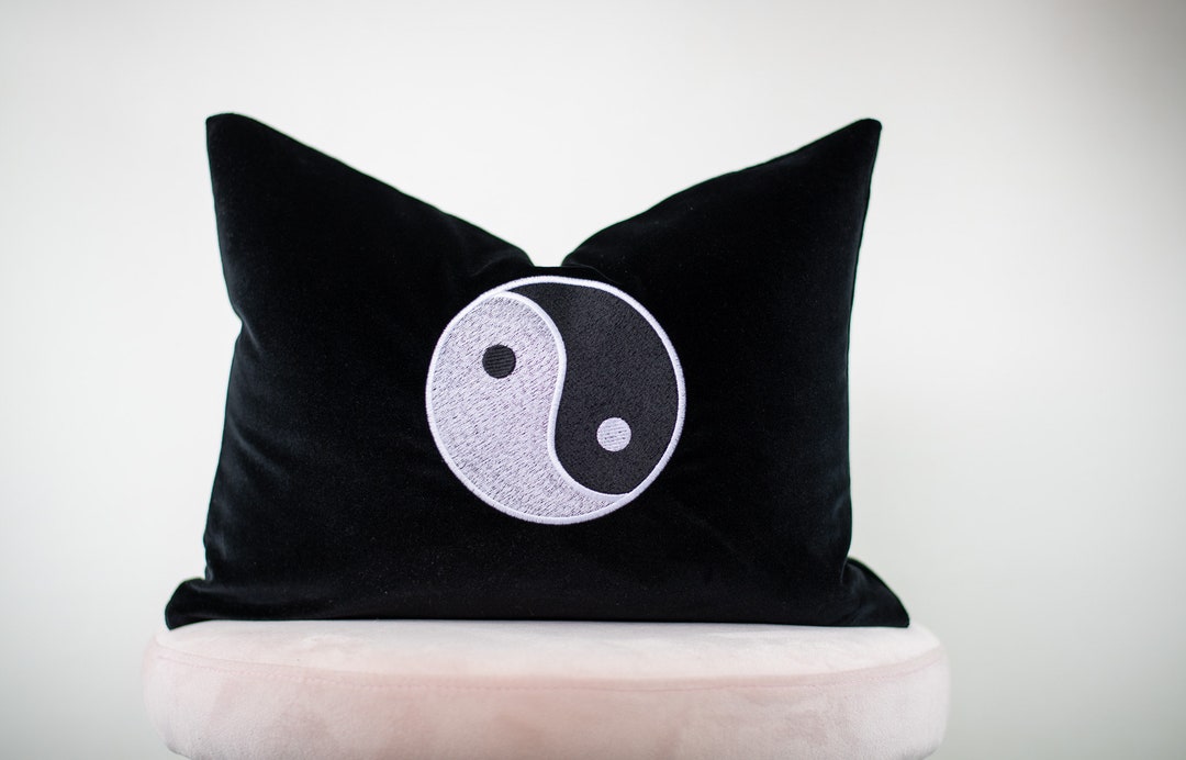 Yin and Yang Decor - Velvet Pillows Made in USA - Premium Home Decor ...