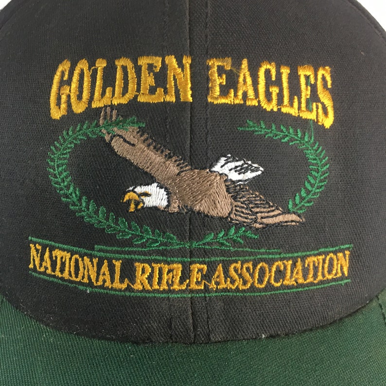 Vintage NRA Snapback Black Hat Cap Made in USA National Rifle ...