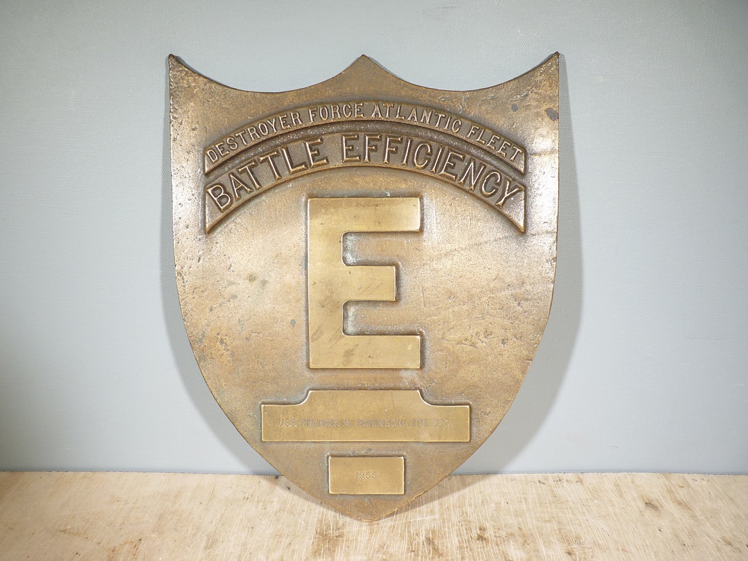 USN 1955 Battle Efficiency Plaque - Etsy