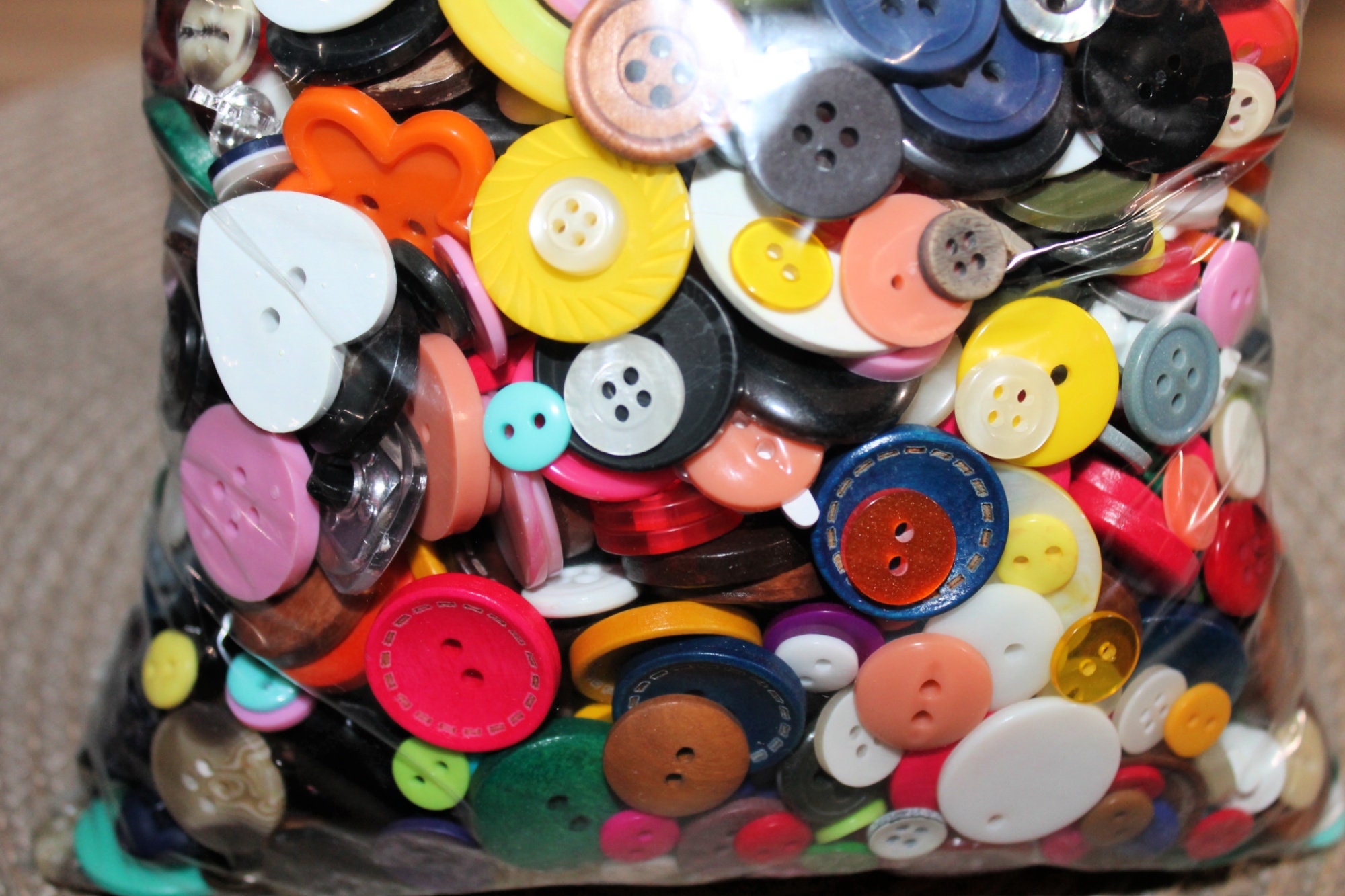 Huge Lot of Vintage Buttons Large Button Lot Shaped Buttons | Etsy