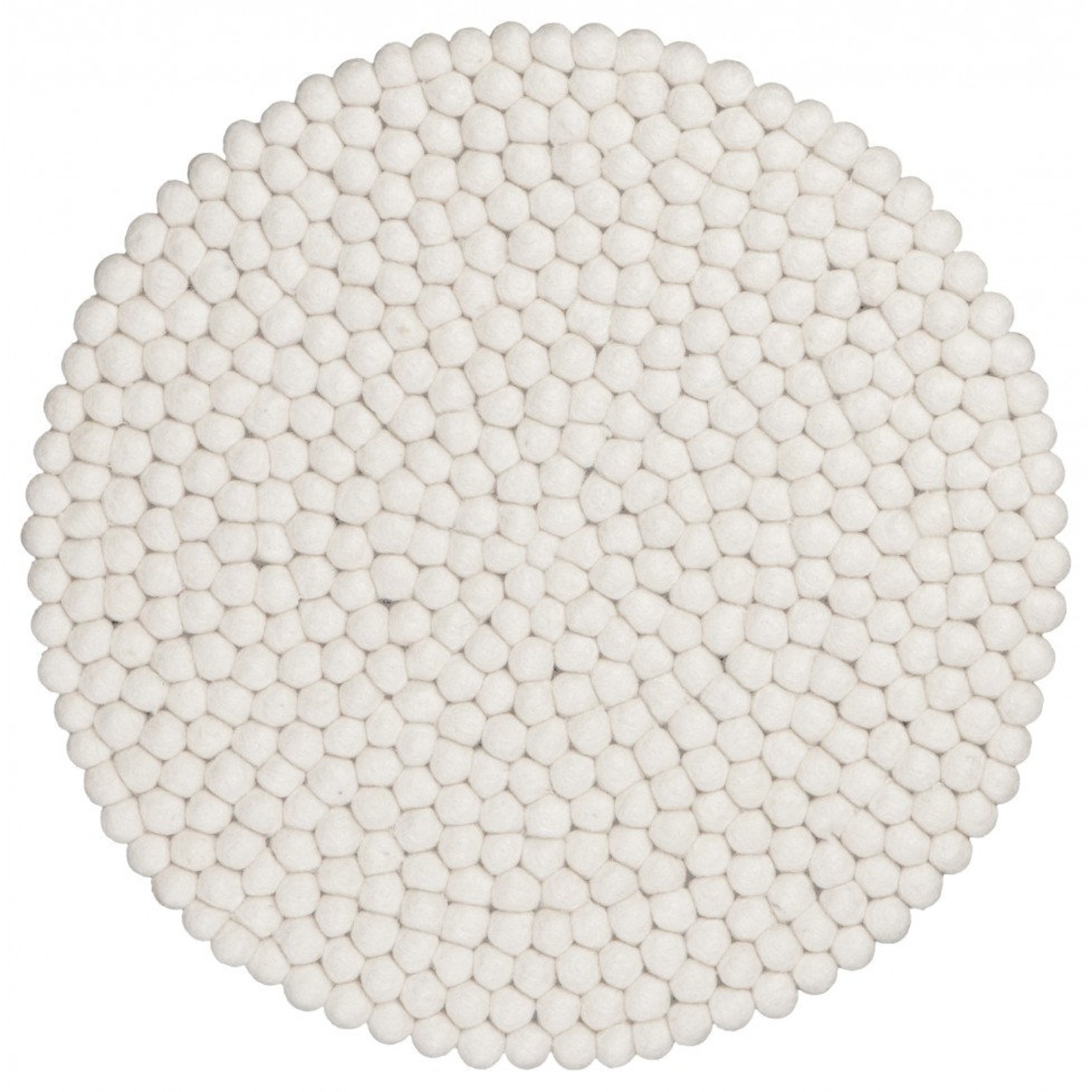 Choose Your Size 2.5 Feet to 10 Feet Handmade White Round Felt - Etsy