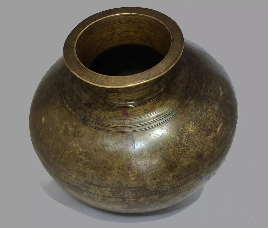 Antique Bronze Pot Tribal Indian Spring Water Storage Pot, BC - Etsy