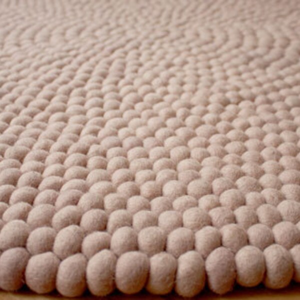Felt Ball Rug - Etsy