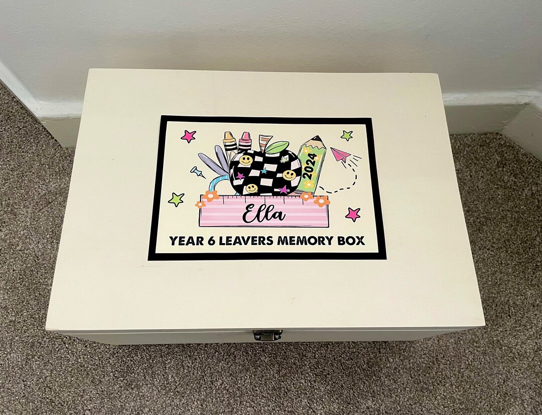 Personalised Year 6 Leavers Memory Box | Keepsake Box for Primary ...