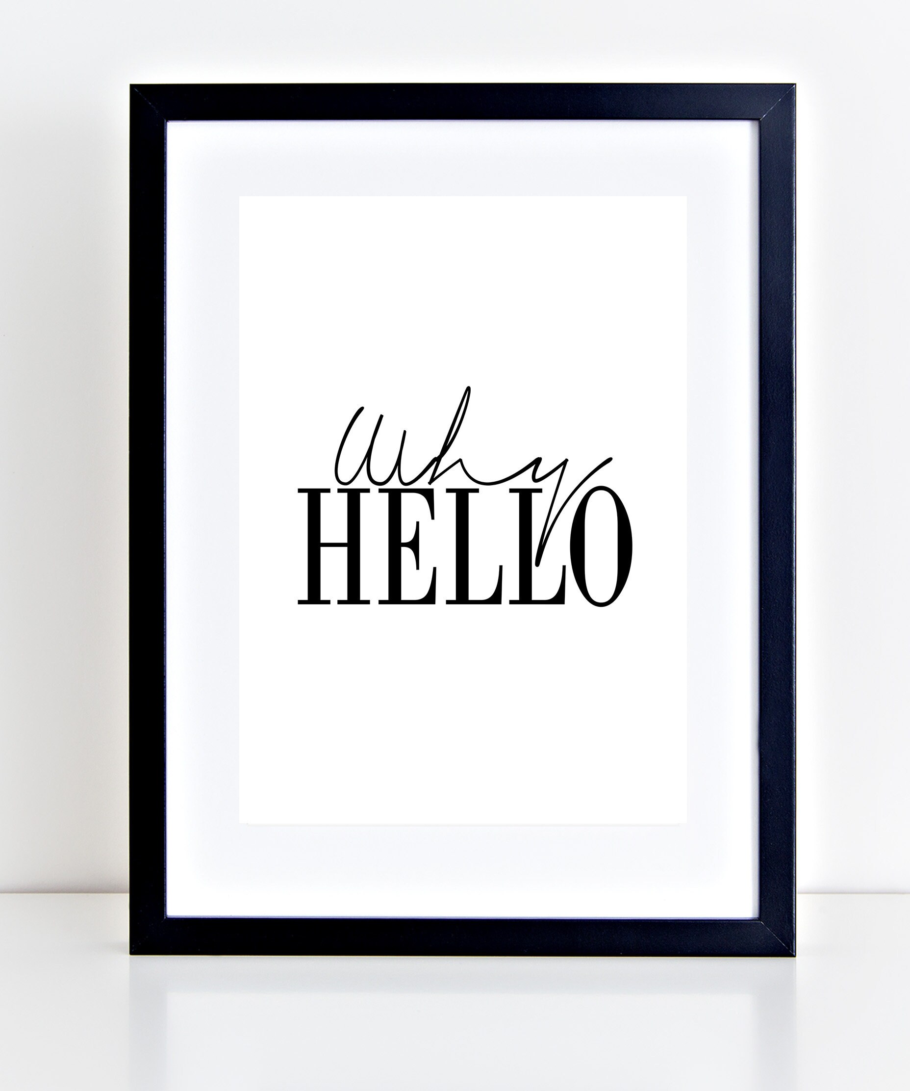 Why Hello- Home Print/hall Way Decor/ Bedroom Print/ Lounge Print ...
