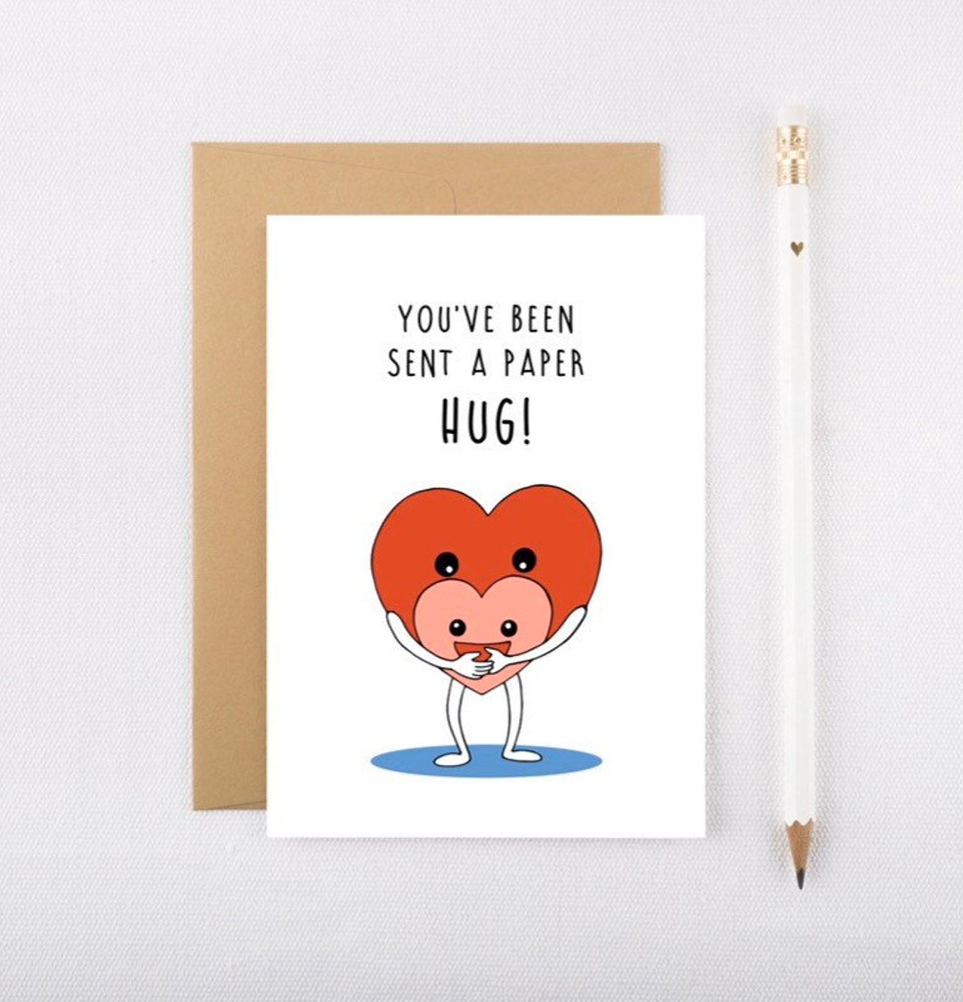 Paper Hug Card - Etsy
