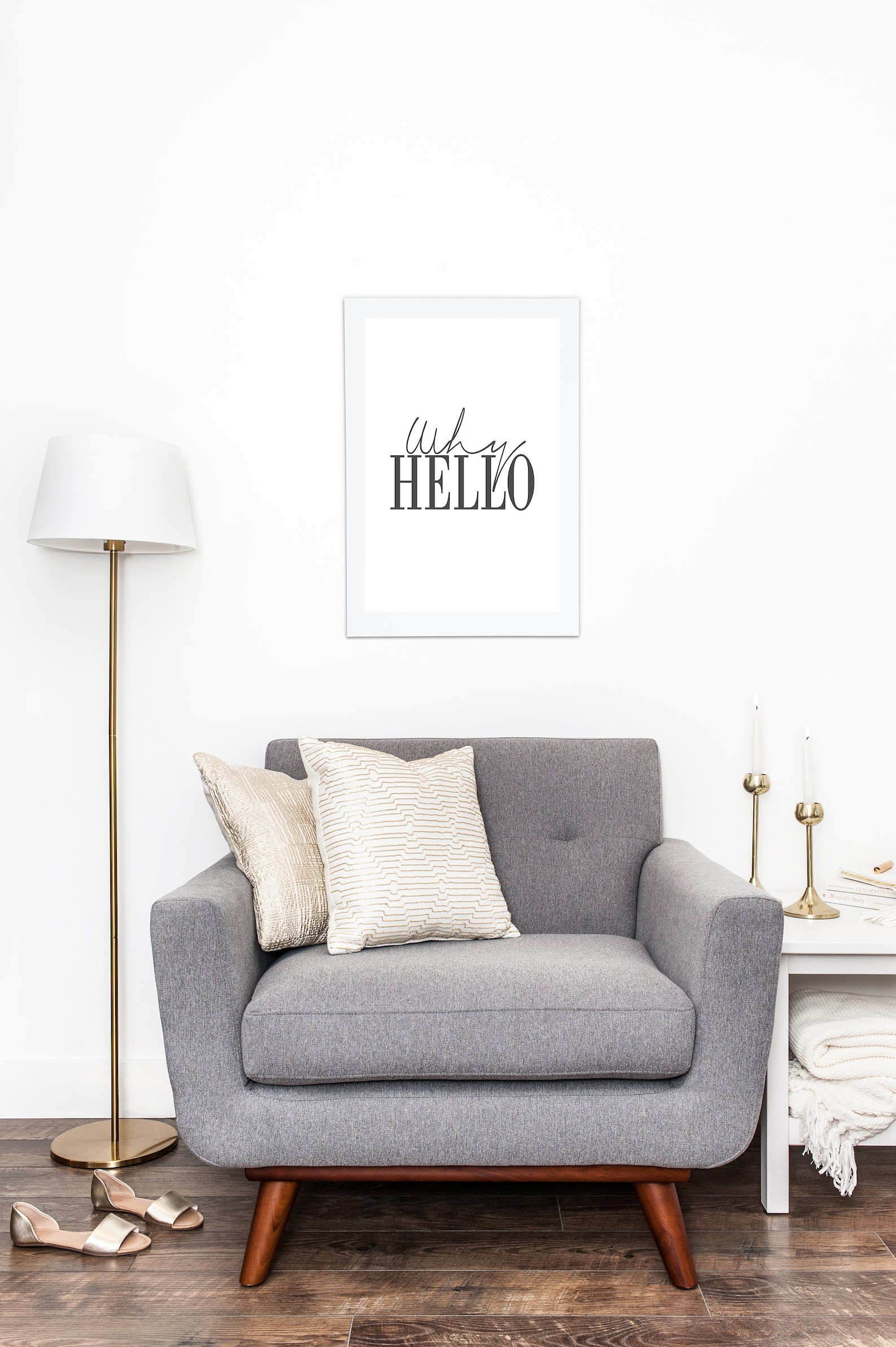 Why Hello- Home Print/hall Way Decor/ Bedroom Print/ Lounge Print ...