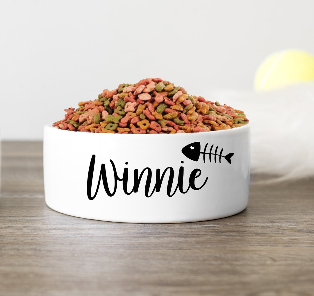 Personalised Pet Bowls Cat Bowl Dog Bow Rabbit Animal Food Water Mrs ...