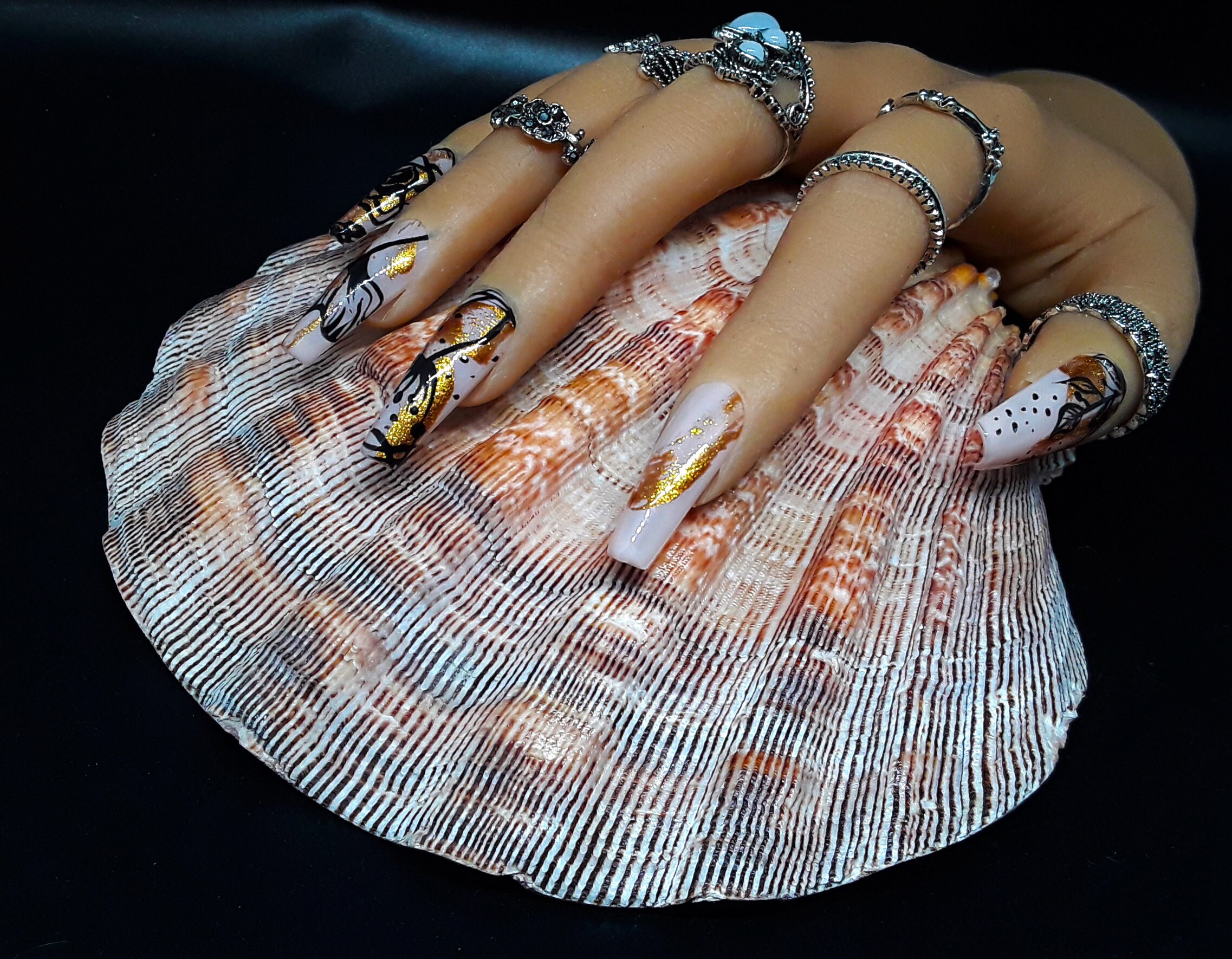 Press on Gel-x Nails. Set of 22. Style: Abby Made to Order. - Etsy UK