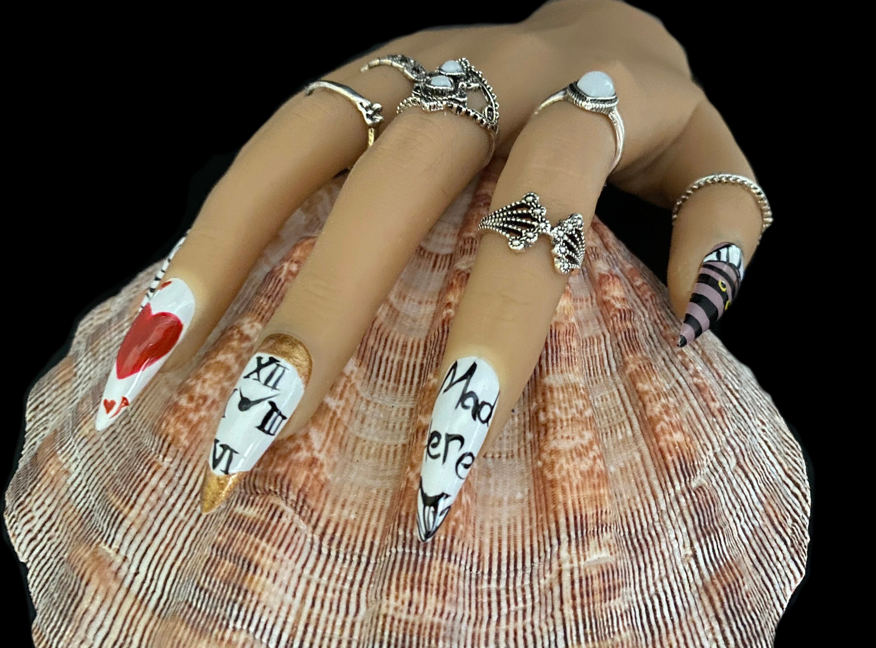 Press on Gel-X Nails. Set of 22. Style: Alice. Made to Order. | Etsy