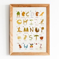 Nature Alphabet Mini Poster I Nature Study Printable Poster I ABC ...