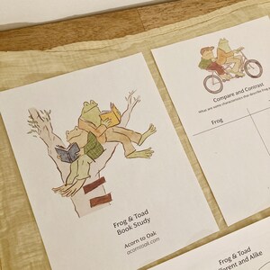 Frog and Toad Book Study Reading Comprehension Compare and - Etsy