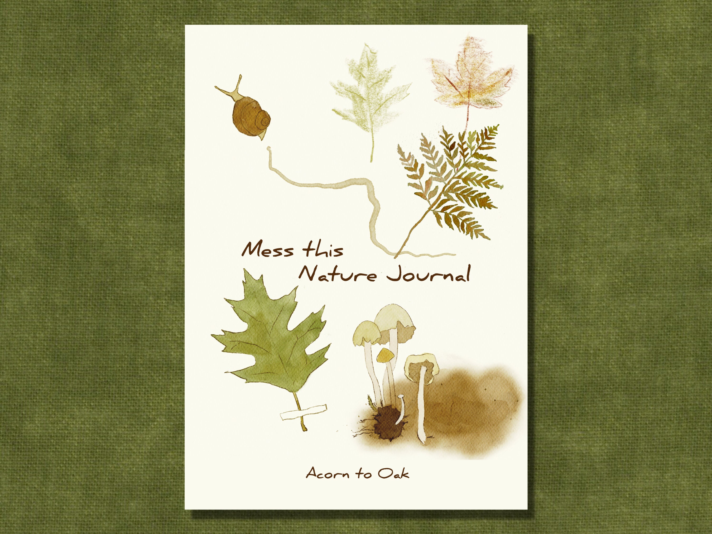 Mess This Nature Journal Nature Activities for Kids - Etsy