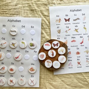 Alphabet Matching Game - Printable Alphabet Game - Nature Preschool ...