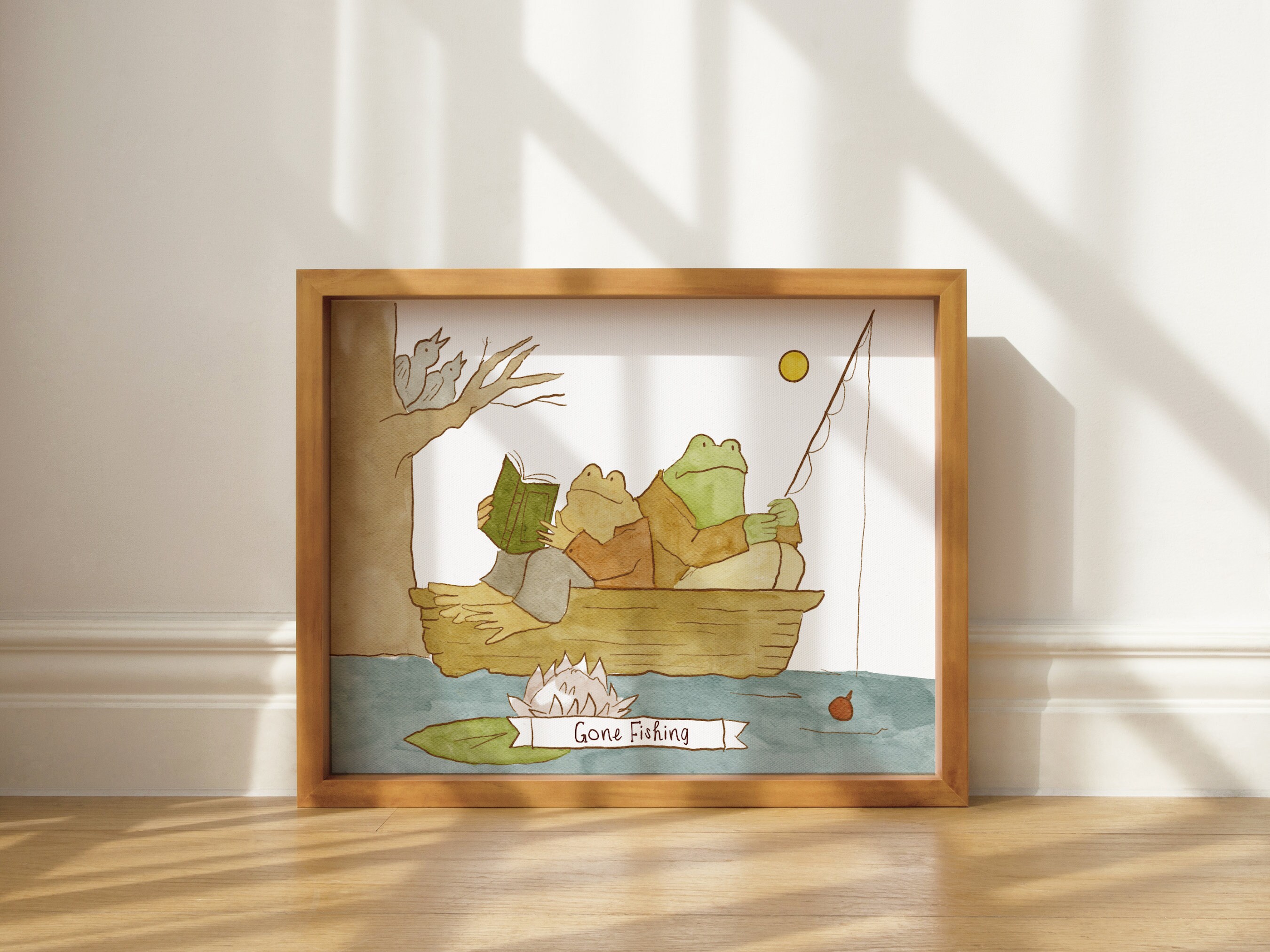 Frog and Toad Fishing Digital Poster - Classroom Decor - Book Character ...
